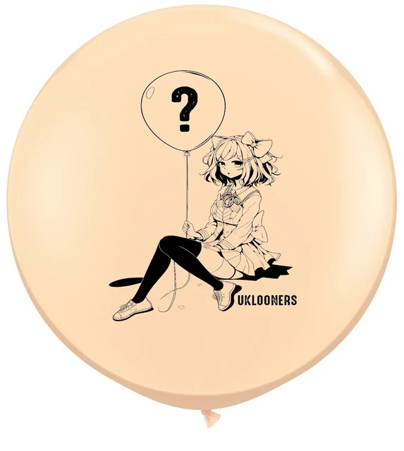 Anime Girl Giant Latex Balloons 24 Inch Big Balloon Looner Looners