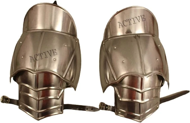 MEDIEVAL KNIGHT SHOULDER Steel Armor Shoulder Pauldrons Larp For ...
