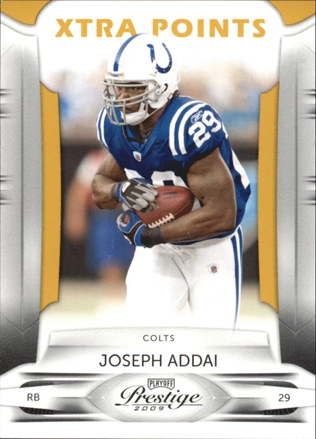 2009 PLAYOFF PRESTIGE Xtra Points Gold Colts carte de football #43 ...
