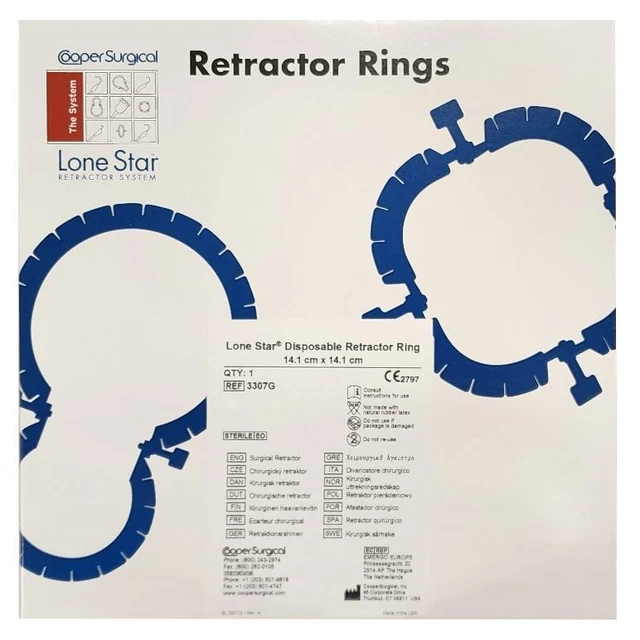 *1-PACK* COOPER SURGICAL Lone Star Retractor Ring System Sterile 3307G ...