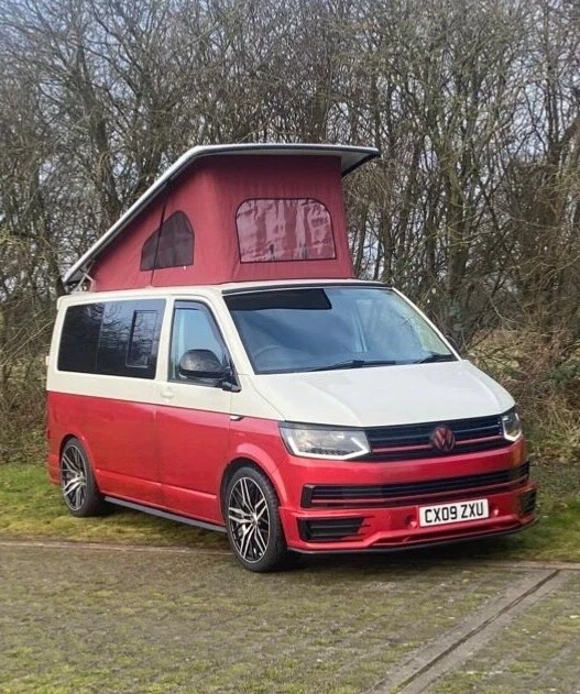 VW T5 TRANSPORTER (T6 conversion) T28 TDI SWB Campervan with Pop Top ...