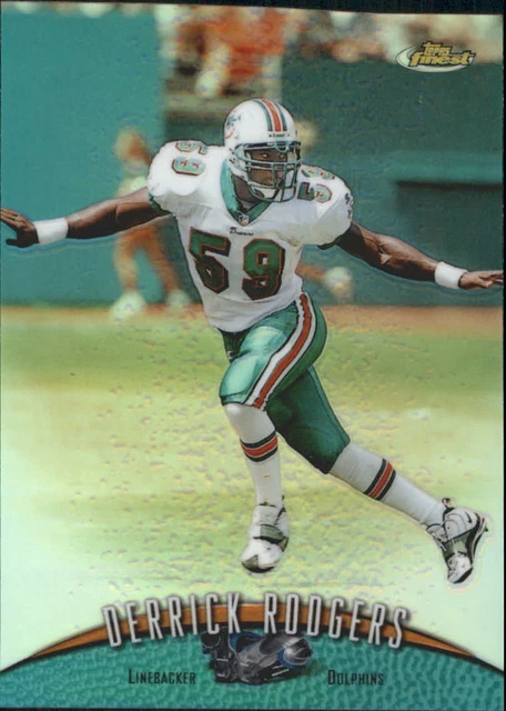 1998 MEILLEURES CARTES de football sans protection réfracteurs dauphins ...