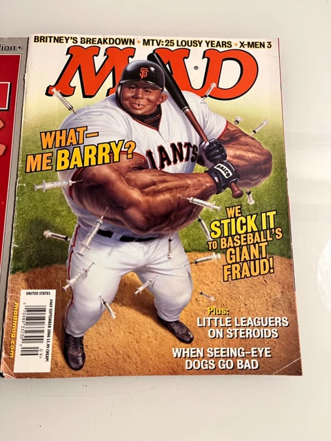 BARRY BONDS SPORT Illustrated 2004 Mad Magazine #469 Steroids September ...