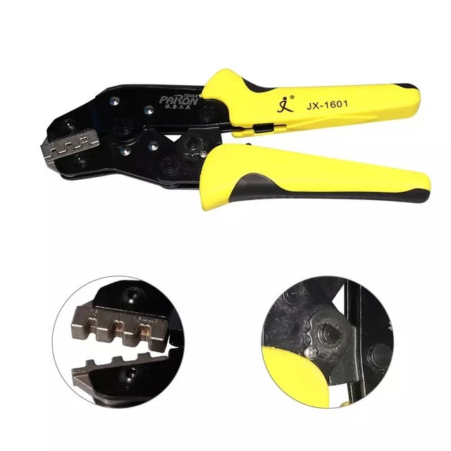 INSULATED CABLE CONNECTORS Terminal Ratchet Crimping Wire Crimper Plier ...