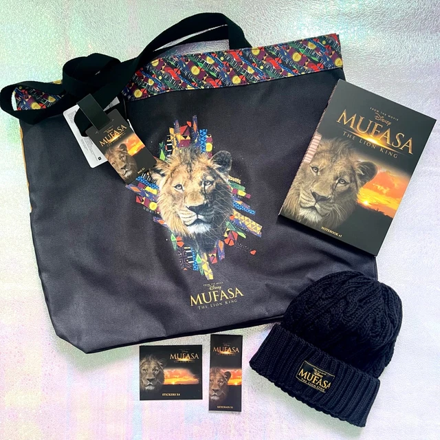DISNEY THE LION King Mufasa Promo / Promotional Bundle Tote Bag Beanie ...