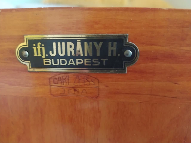 CARL ZEISS JENA Wooden Microscopes Storage Box - Box / BOX ONLY Only £ ...