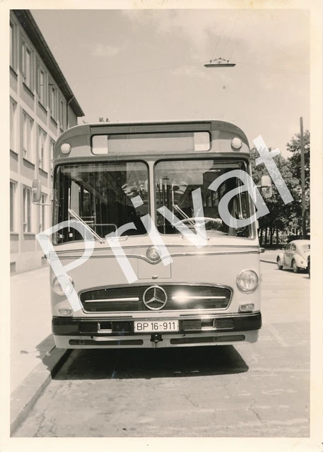 FOTO OLDTIMER OMNIBUS Bus Linienverkehr Mercedes München Bundespost M1 ...