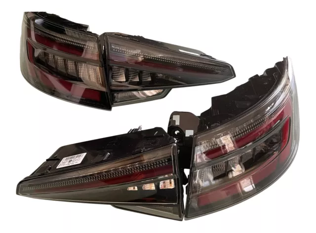 Original Audi Blackline Led Rear Lights Black For Audi A4 B9 8w Saloon