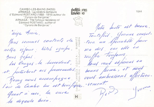 64 CAMBO LES Bains Arnaga La Celebre Demeure D Edmond Rostan EUR 5,90 ...