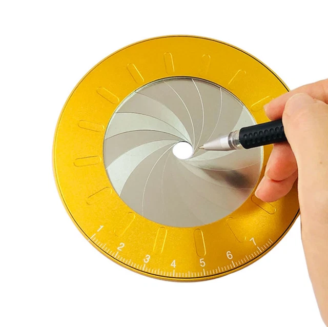 CIRCLE DRAWING RULER Stainless Steel Plotting Compass Adjustable ...
