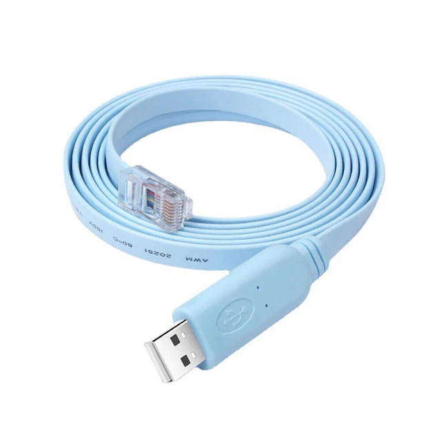 USB TO RS232 Serial to RJ45 CAT5 Console Adapter Cable for Cisco ...