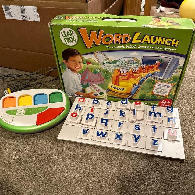 LEAP FROG WORD Launch Reading Learning System TV Plug & Play Kid Letter ...