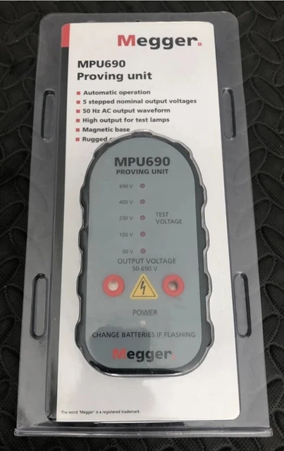 ** MEGGER PROVING Unit Voltage and Continuity MPU690 not fluke ** £79. ...