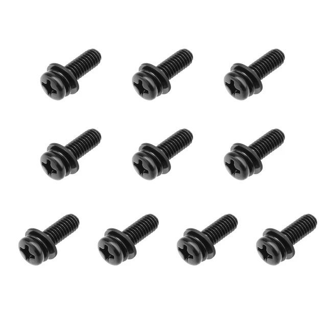 10 SETS M4 12mm Mounting Screws Kit Fits TV & Computer Monitor Stand ...