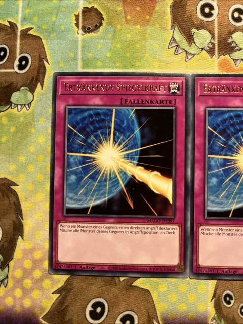 3X YU-GI-OH! MAGO-DE097 forza specchio annegante raro, quasi nuovo, 1a ...