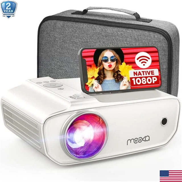 WIFI BLUETOOTH MINI Projector 8500L Native 1080P Full HD Home Theater ...