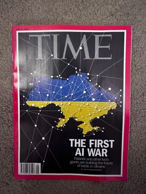TIME MAGAZINE 26TH February 2024 26/2/24 The First AI War £15.00 ...