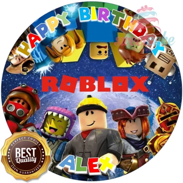 Roblox Edible Cake Toppers And Cupcakes Icing Or Wafer Paper £699 Picclick Uk
