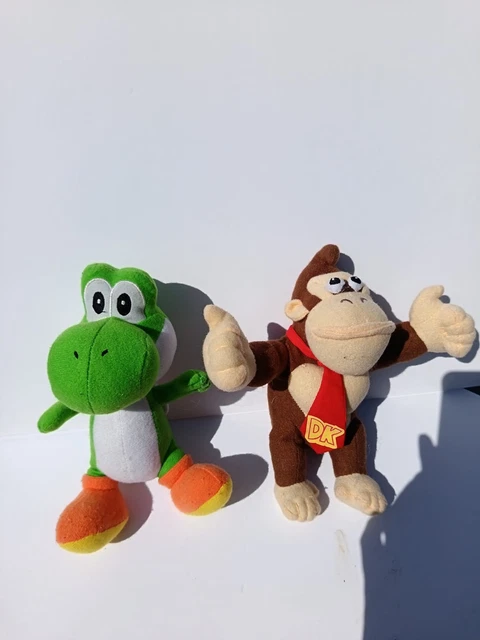 YOSHI & DONKEY Kong Super Mario Plush PMS 2009 8" Official Nintendo ...
