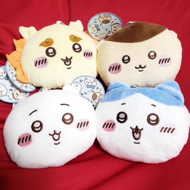 CHIIKAWA PLUSH PASS Case Pouch Chiikawa Hachiware Kurimanju Shisa set ...