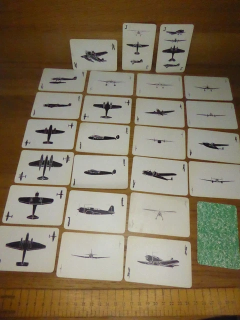 WW2 RAF /AIR Ministry Aircraft Recognition Cards - Green pack .26 cards ...