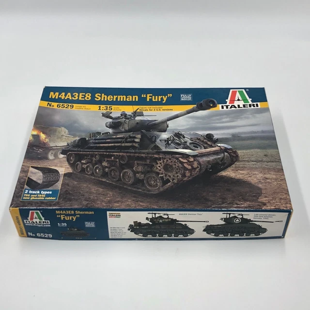 ITALERI M4A3E8 SHERMAN Tank Fury 6529 Kit Modellismo Militare 1:35 EUR ...