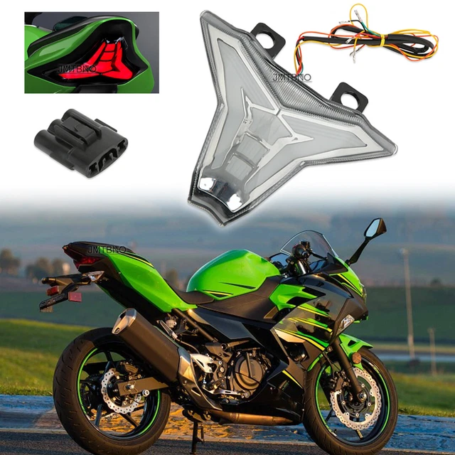 SMOKE INTEGRATED LED Tail Light Turn Signals For Kawasaki Ninja 400 ...