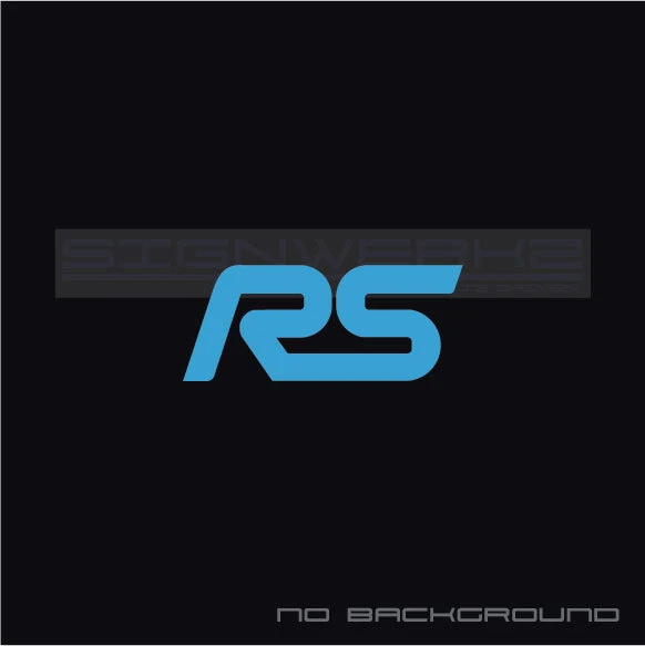 FORD RS DECAL Sticker logo Sticker EURO Racing mod mustang ford GT ...