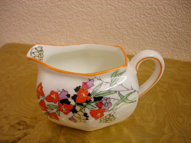 ROYAL DOULTON ART Deco Hexagonal Milk Jug Pattern No H3832 Handpainted ...