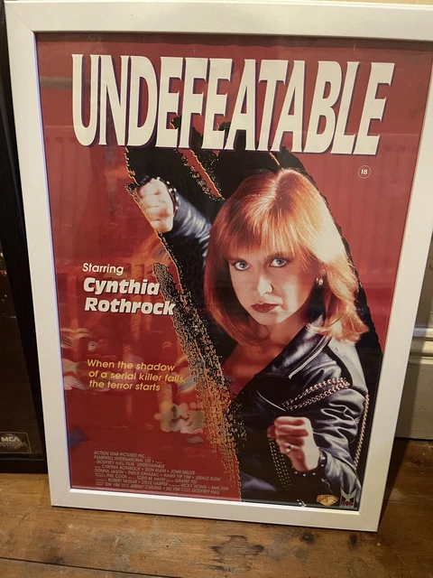 RARE VINTAGE CYNTHIA Rothrock UK Undefeatable Movie Poster £7.99 ...