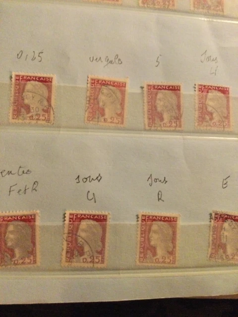 MARIANNE DE Decaris Lot Varietes EUR 7,50 - PicClick FR