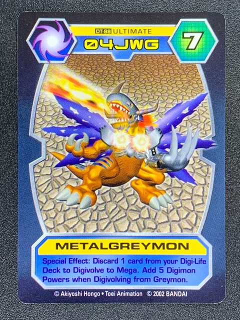 METALGREYMON DT-98 ULTIMATE Digimon D-Tector Series 3 Bandai 2002 ...