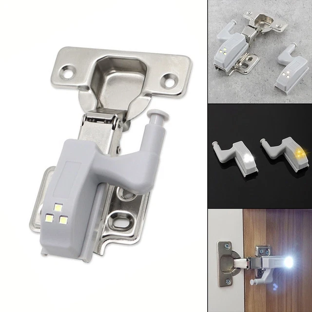 LUMIÈRE DE CAPTEUR d'armoire avec charnière universelle LDE 3 lumières DEL... EUR 6,29 - PicClick FR