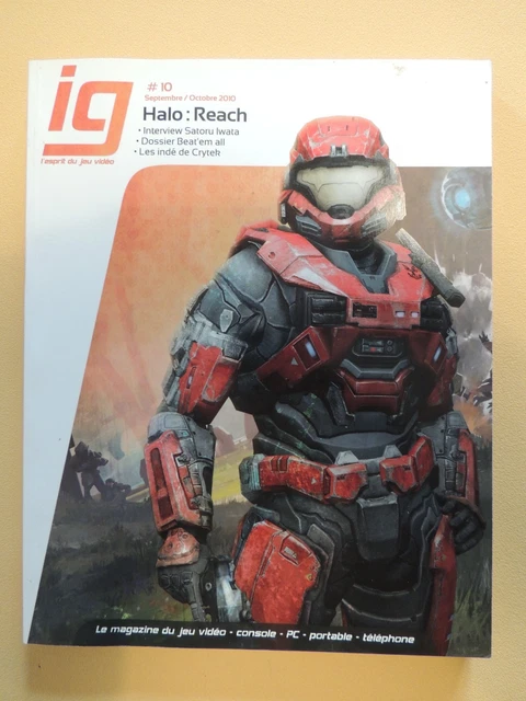 IG MAGAZINE JEU Vidéo - N°10 Halo Reach Satoru Iwata - 2010 - Bon état ...