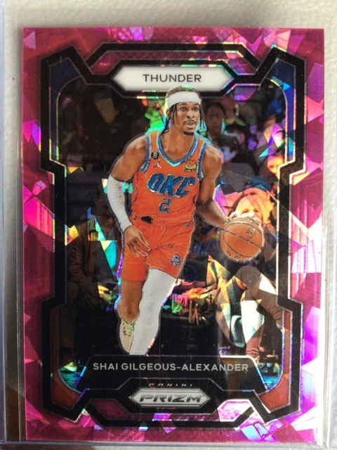 2023-24 PANINI PRIZM #85 Shai Gilgeous-Alexander Rosa Cracked Ice Prizm Thunder EUR 0,91 ...