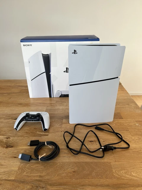 SONY PLAYSTATION PS 5 Slim Digital Edition 1TB SSD Spielekonsole Weiß ...