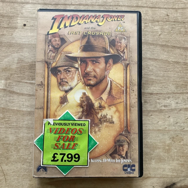 INDIANA JONES AND the Last Crusade - PAL VHS Video Tape (1989 ...