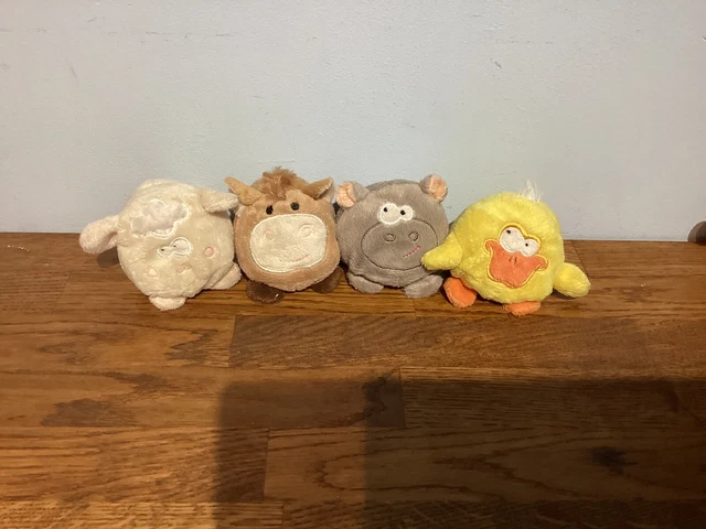 KEEL TOYS BOBBALLS Small Duck/ Donkey /Cow + Rabbit £8.00 - PicClick UK