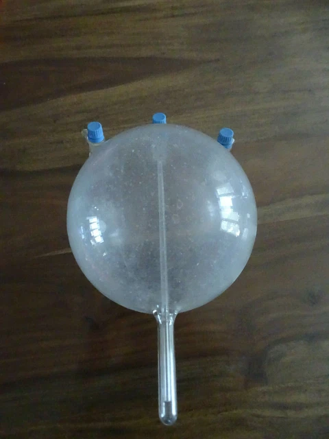 MATERIEL CHIMIE BALLON Tricol Pyrex 300Ml Robinet Sciences Instrument ...