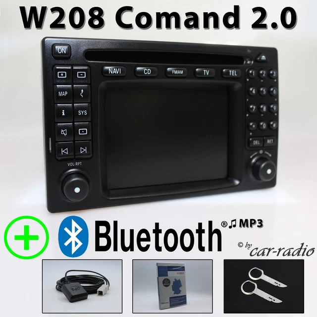ORIGINAL MERCEDES W208 Comand 2.0 Bluetooth Radio MP3 Navigation ...