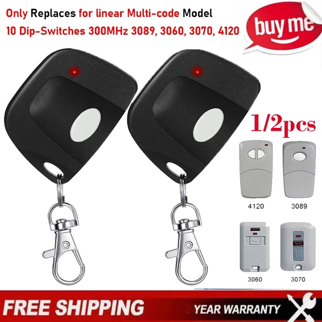 REMOTE CONTROL GARAGE Door Gate Opener Transmitter 10 Digit Pins Code ...