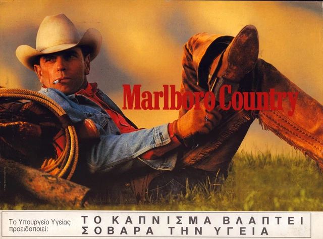 MARLBORO CIGARETTES COWBOY Come To The Flavor Original Print Ad 1992, 2 ...