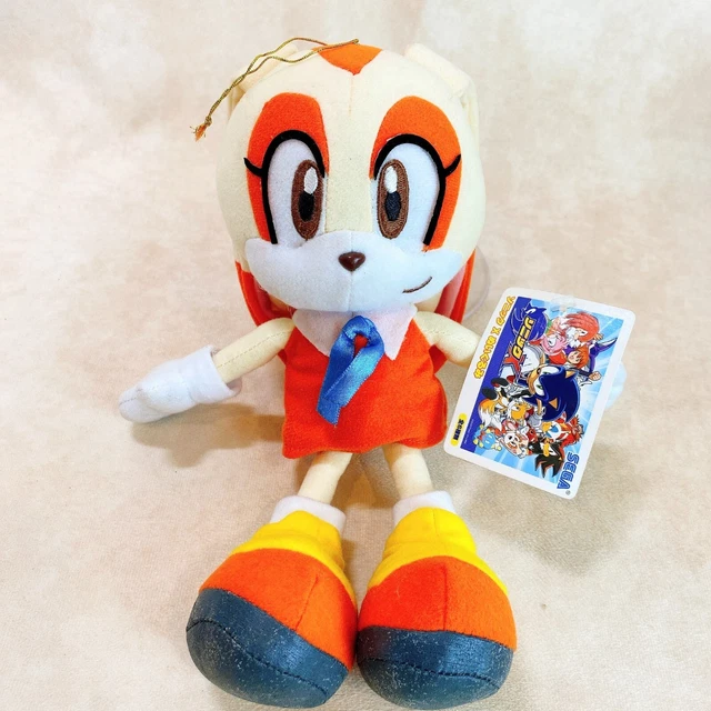 RARE 2003 SONIC X Cream rabbit Plush doll with tag SEGA Sonic the ...