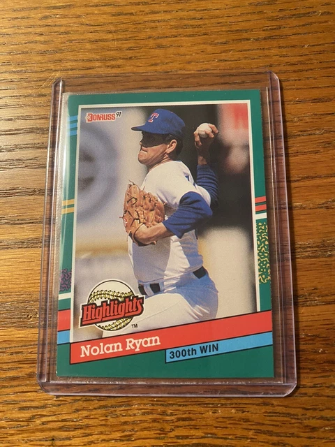 CARTE MLB NOLAN Ryan 1991 Donruss Highlights # BC-15 300th Win Texas ...