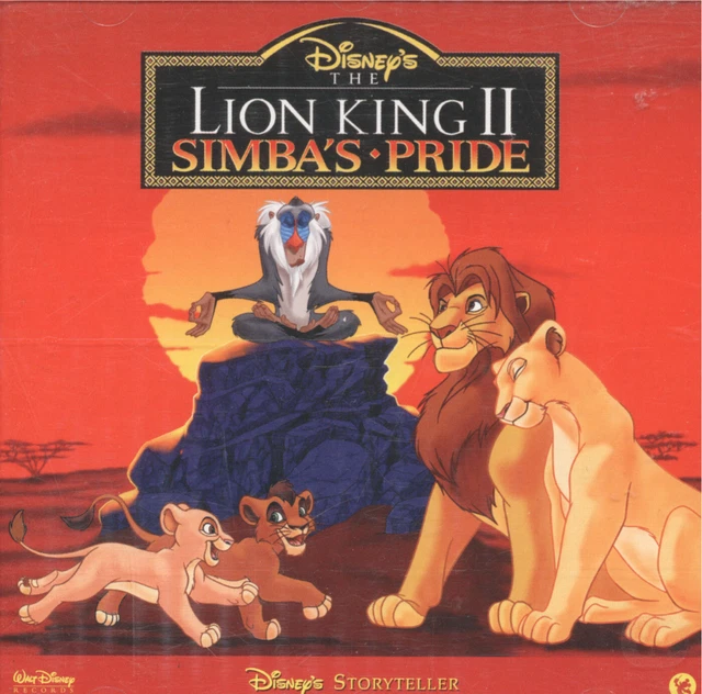 DISNEY'S THE LION King II: Simba's Pride - Storyteller CD $19.95 ...