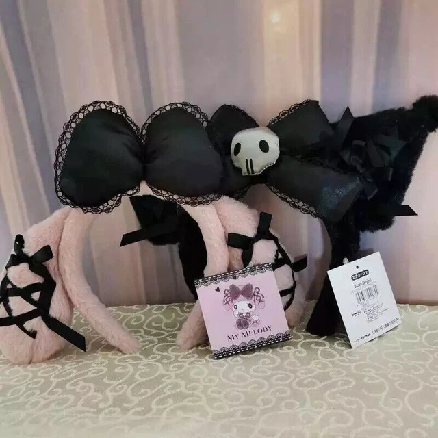 MY MELODY & Kuromi Headband Sanrio Midnight Merokuro Hair Accessory £15 ...