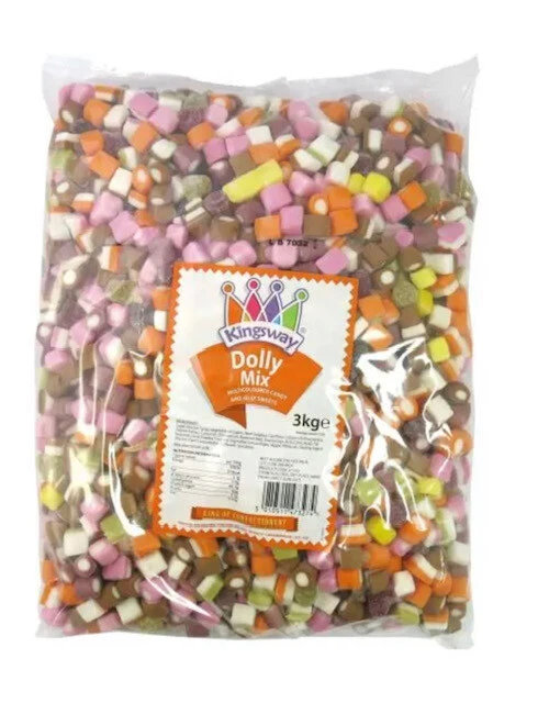 KINGSWAY DOLLY MIXTURE Fruit Flavour Gummy Sweet Candy Buffet Pick n ...
