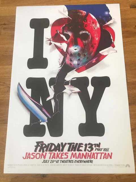 MOVIE POSTER FRIDAY the 13th Part 8430mm x640mm (Size slightly larger ...