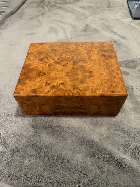 THOMAS CRISTIANO BURL Wood Humidor 50 Cigar + Great Condition £141.08 ...