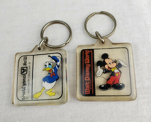 RARE VINTAGE WALT Disney World Mickey Mouse & Donald Duck Key Chains ...
